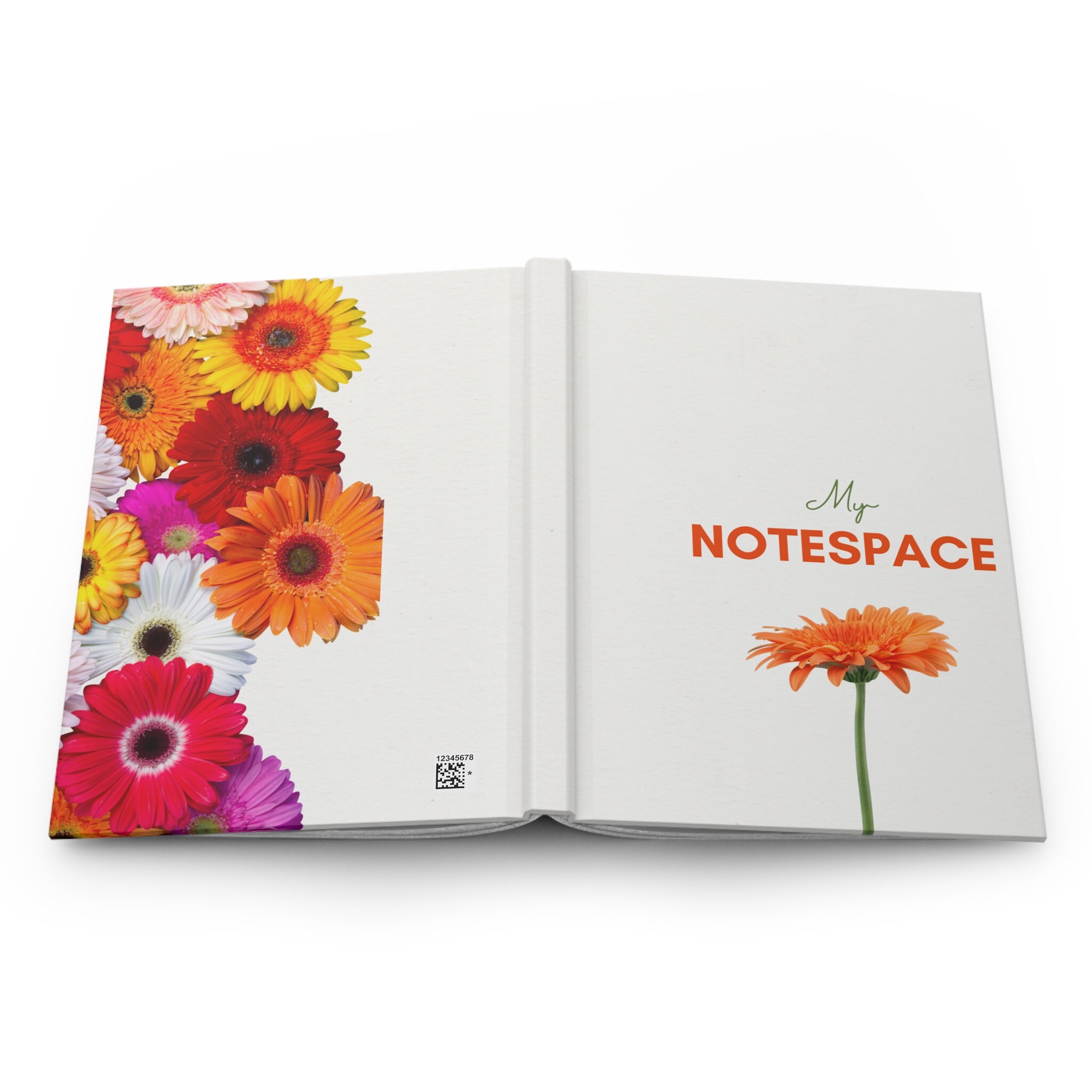 Floral Aesthetic Notebook Cover: Diary Flower Hardcover Notespace ...