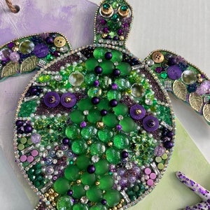 Jewel Encrusted Sea Turtle Wall Hanging Beach Home Deco Gift - Etsy