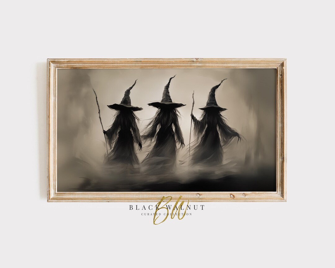 Frame TV Witches Art Halloween Spooky Witches, Witchy Mooky Dark ...