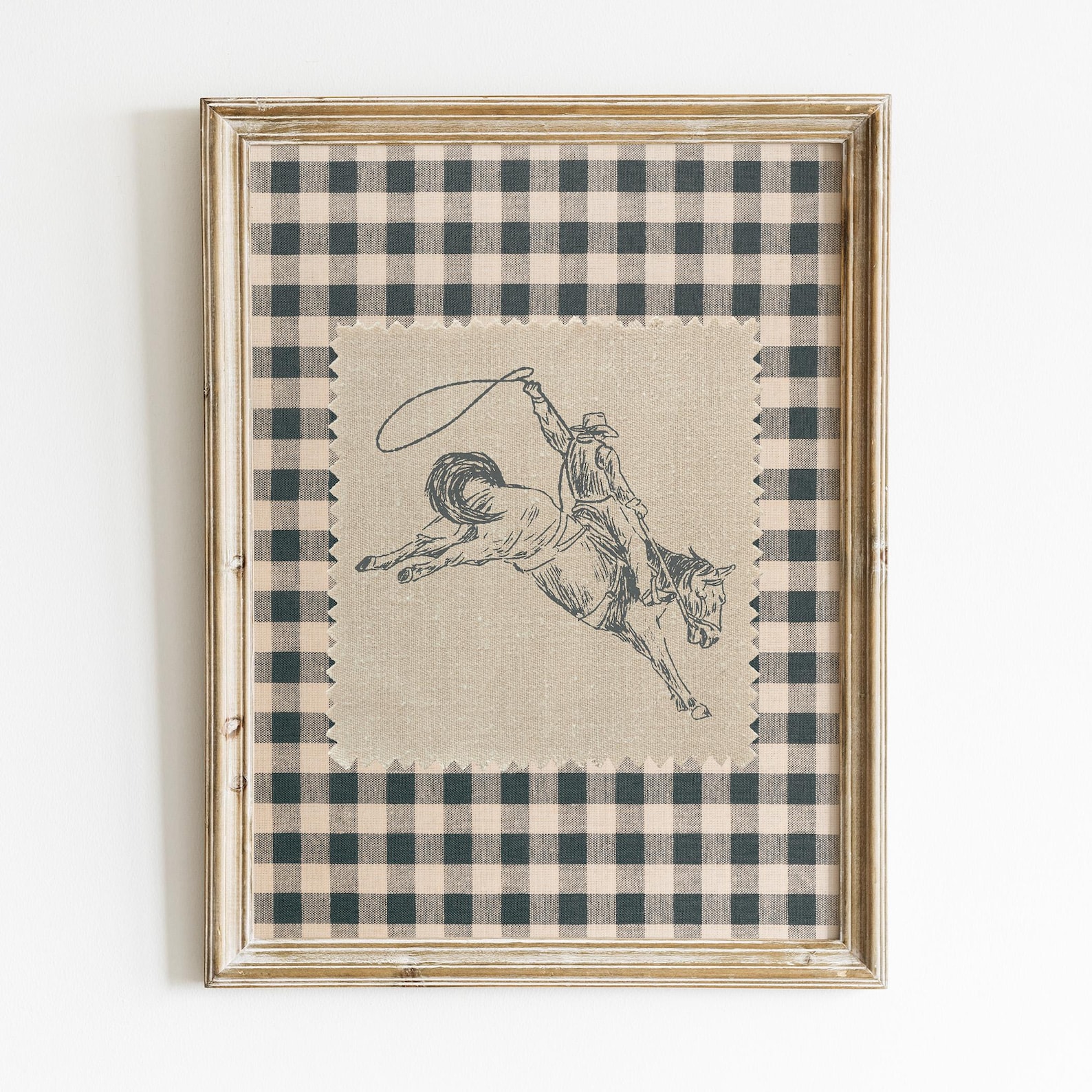 Rodeo Cowboy Print, Western Wall Art, Retro Aesthetic, Cottagecore ...