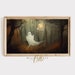 Samsung Frame TV Art Cute Ghost on Swing, Halloween Decor, Fall Frame ...