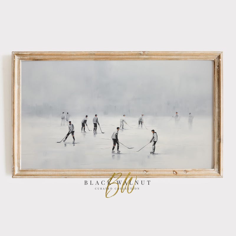 Pond Ice Skate Frame Tv - Etsy