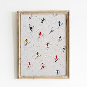 Abstract Winter Print, Retro Ski Wall Art, Apre Ski Poster, Printable ...