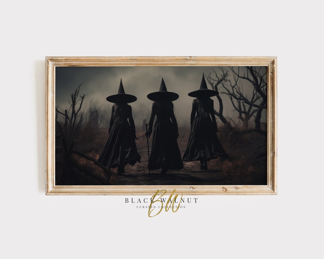 Samsung Frame TV Witches Art Halloween Spooky Witches, Dark Academia ...