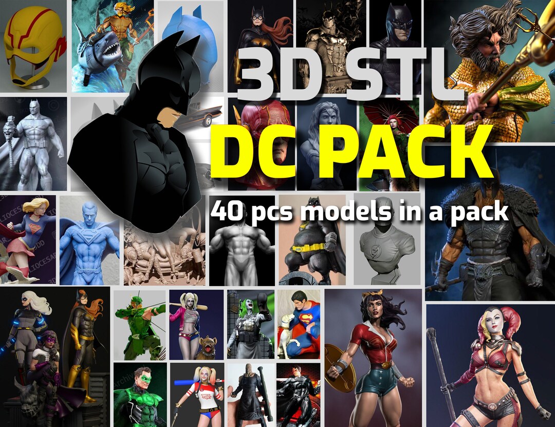 Paquete 3D STL DC 40 modelos de piezas Archivos de alta calidad más vendidos - Etsy España