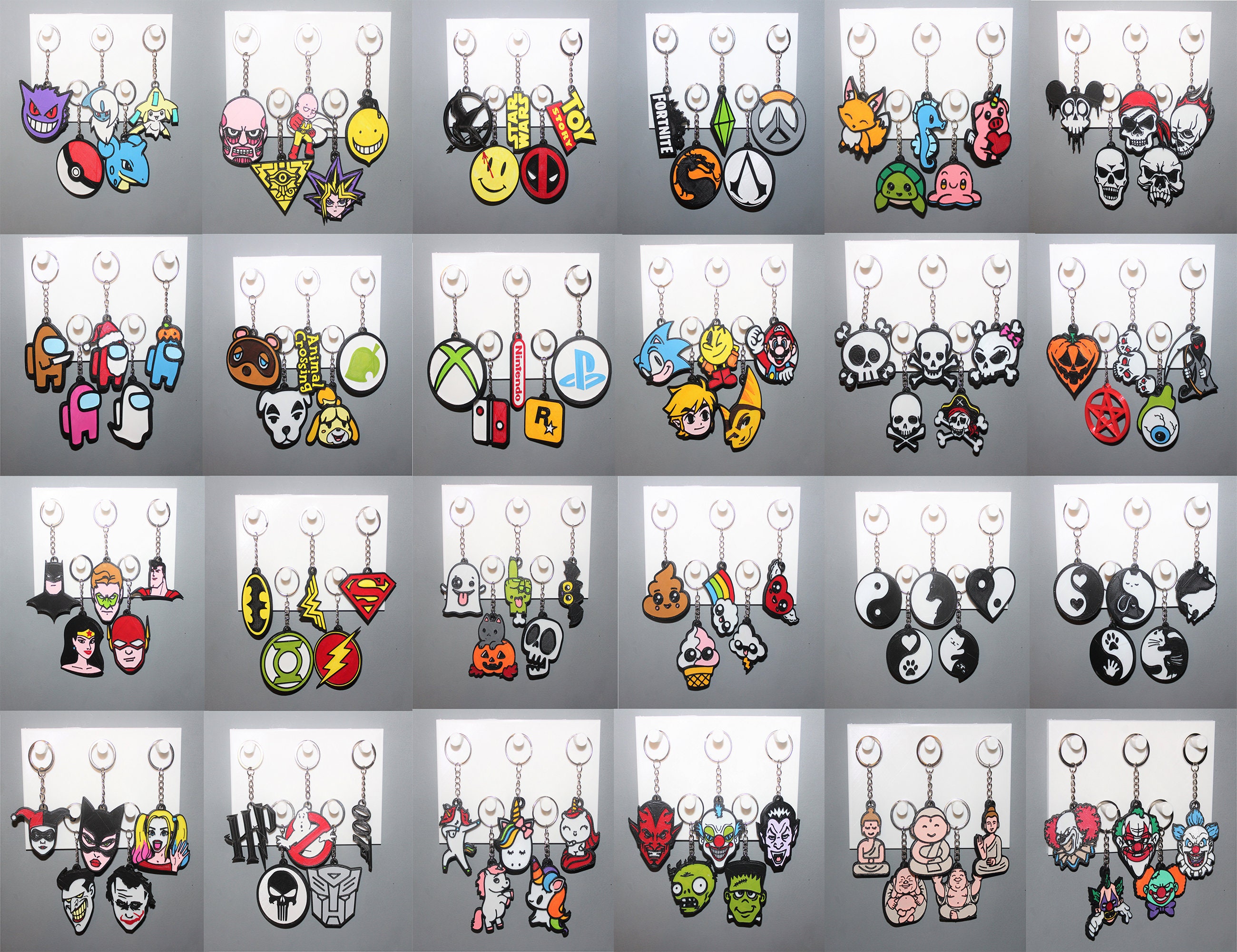 3d Stl Giant Keychain Pack 500 Pcs High Quality Stl Models Bestseller