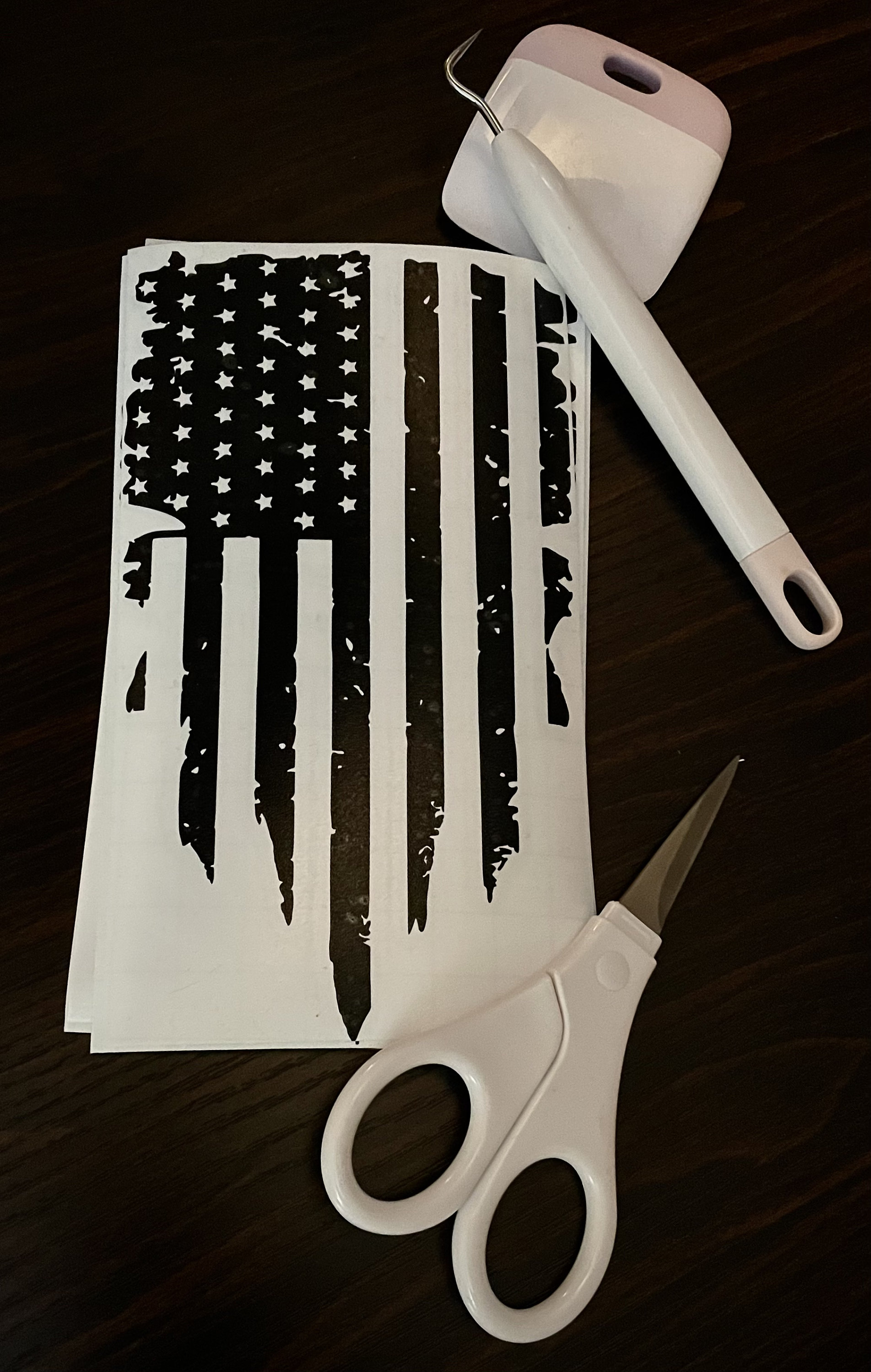 Distressed Flag Decal - Etsy