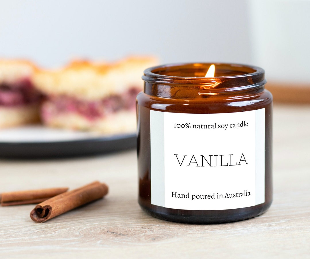 Minimalist Candle Label, Candle Label Template, Editable Label, Product ...