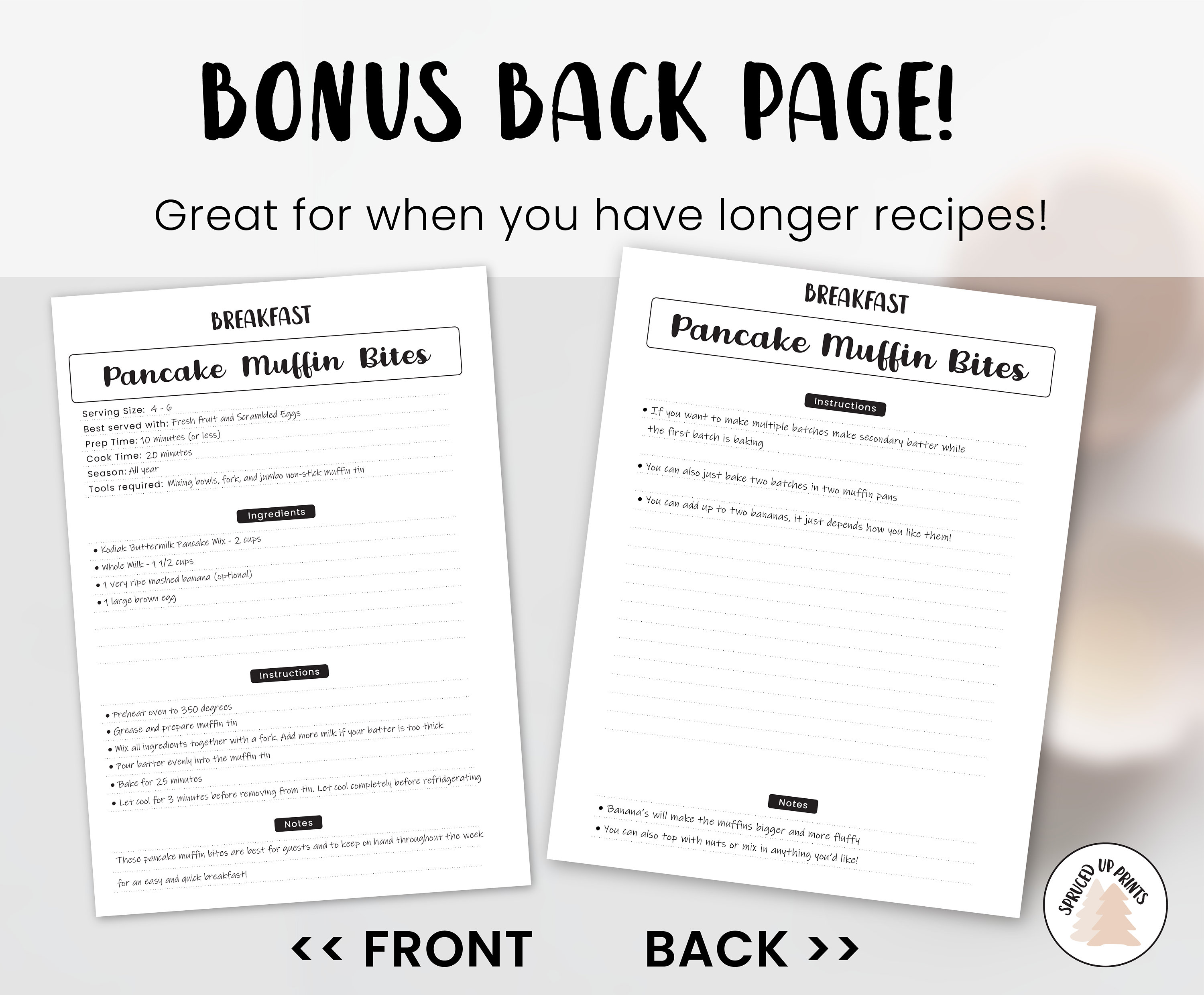 EDITABLE Recipe Book Template | DIY Cookbook | Gifts for Mom | Kitchen ...