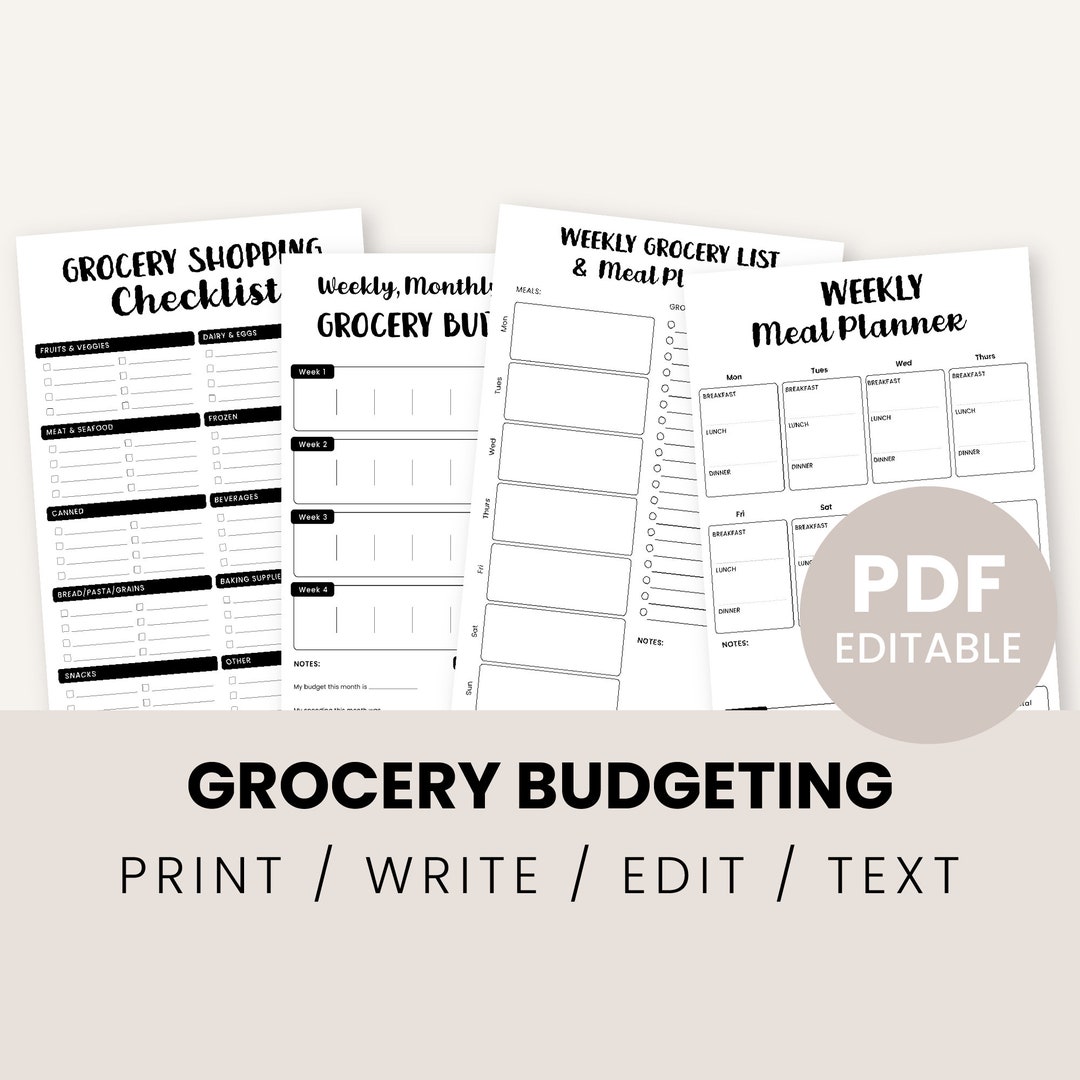 Grocery Budget | Mom Planner | Meal Prep | Meal Planning | Healthy ...