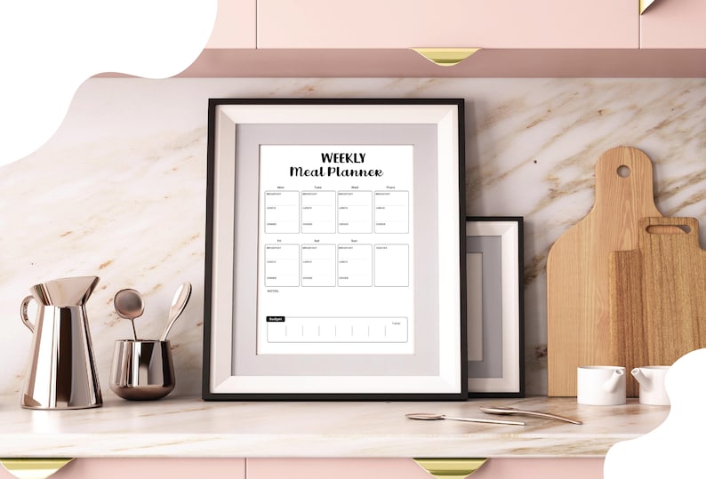 Simple Meal Plan Template Meal Plan Print Grocery Lists Printable