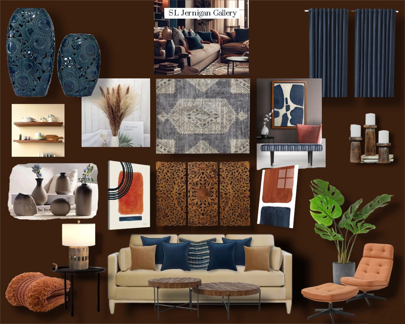 Pre-made Mood Board Ready to Go With Complete Product List Cozy ...