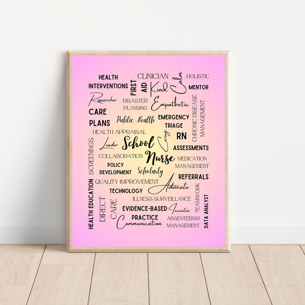School Nurse Posters - Etsy
