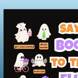 Halloween School Nurse Poster: Fall Flu Season Health Office Decor - Etsy