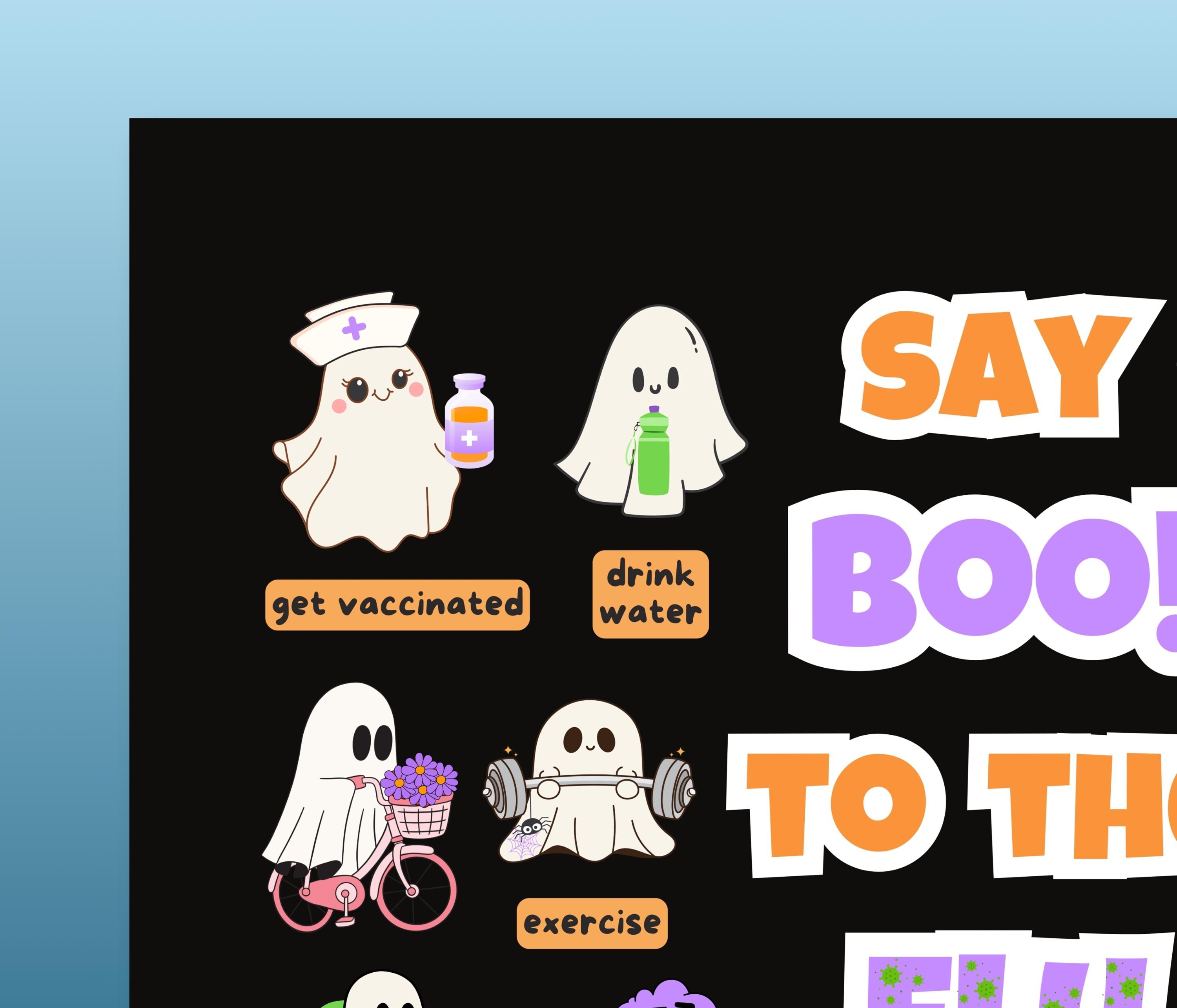 Halloween School Nurse Poster: Fall Flu Season Health Office Decor - Etsy