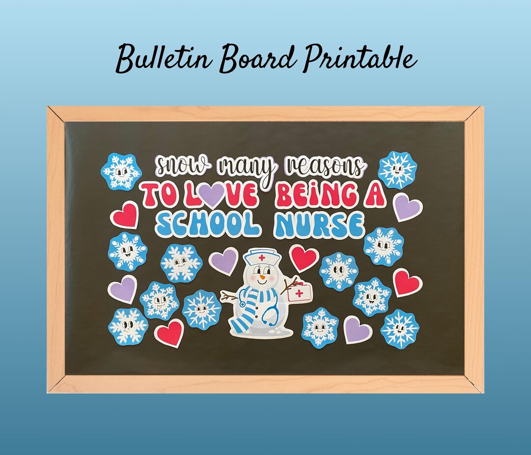 Winter School Nurse Bulletin Board Kit: Snow Many Reasons (PDF ...