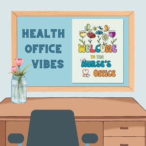 Nurse's Office Printable Welcome Poster, School Nurse Sign, Health ...