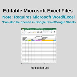 School Nurse Medication Log Spreadsheet School Nurse Medication ...