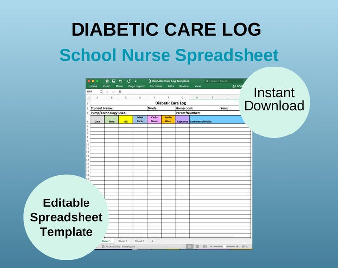School Nurse Student Visit Log, Health Officer, Student Tracker ...