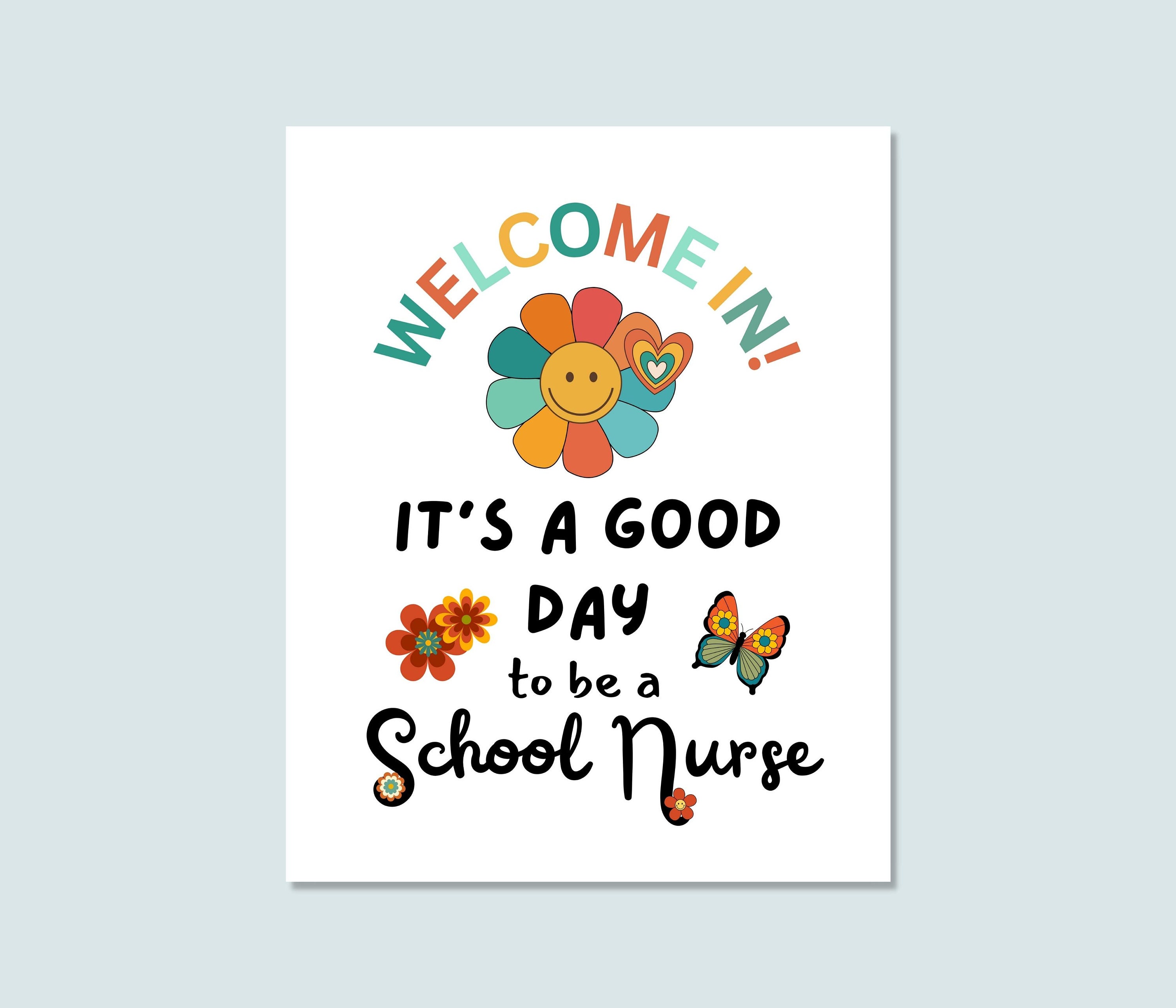 School Nurse Welcome Poster, Health Office Door Sign, Back to School ...