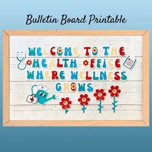 Health Office Bulletin Board Kit, School Nurse Bulletin Board Set ...