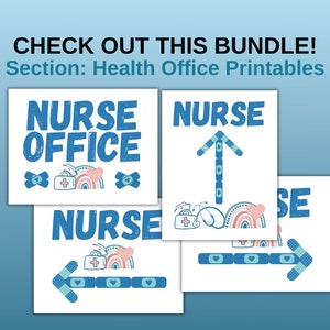 School Nurse Office Poster: Health Office Decor (digital Download) - Etsy