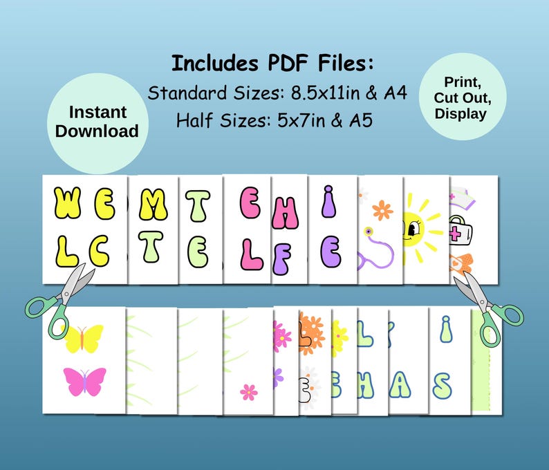Health Office Bulletin Board Kit: Healthy Habits Wellness Decor (PDF ...