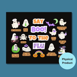 Halloween School Nurse Poster: Fall Flu Season Health Office Decor - Etsy