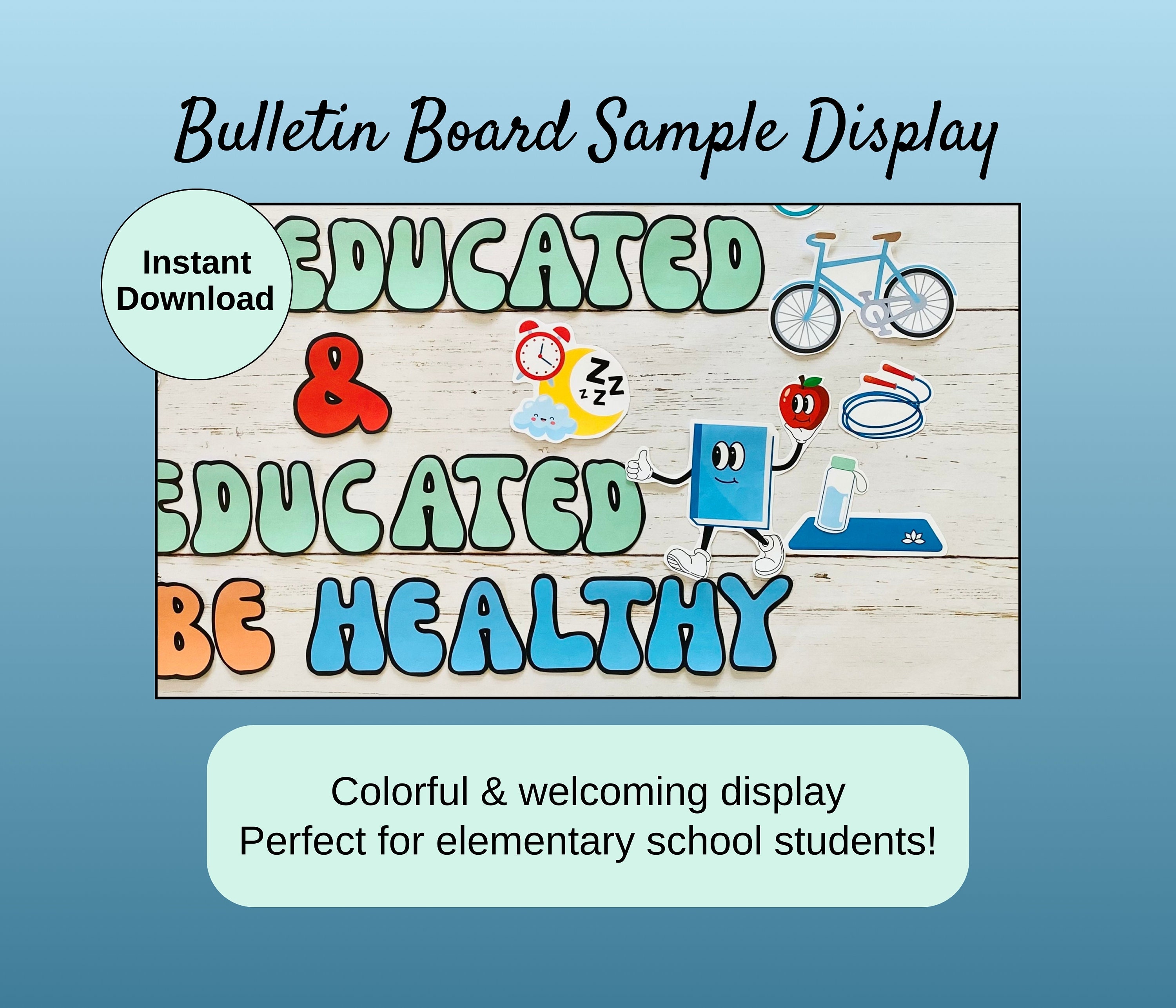 School Nurse Bulletin Board Kit, Nurse Bulletin Board Set Printable ...