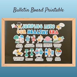 New Year's Resolution Bulletin Board Kit, School Nurse Bulletin Board ...