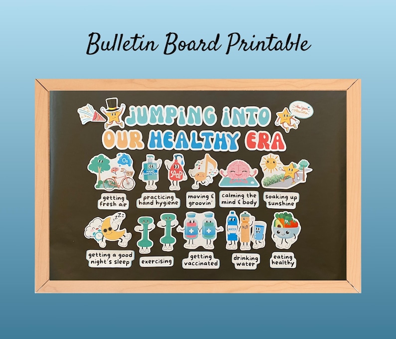 Healthy Era Bulletin Board Kit: Retro Nurse Office Decor | January ...