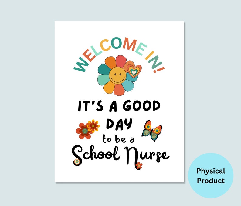 School Nurse Welcome Poster, Health Office Door Sign, Back to School ...