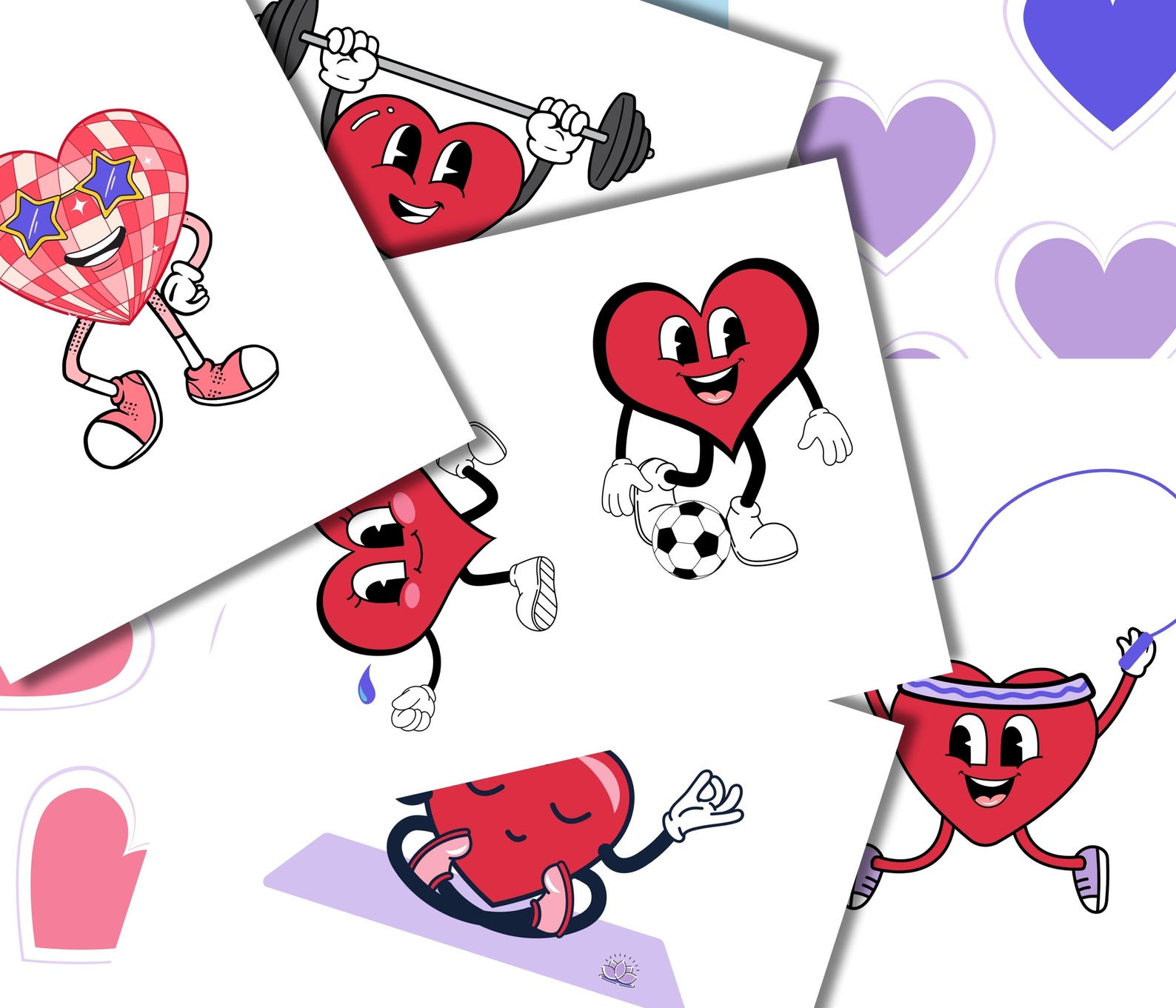 Valentine's Day Exercise Bulletin Board Kit: Heart Health Decor (PDF ...