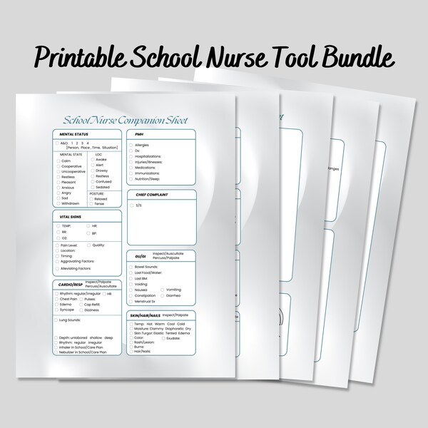 School Nurse Tracker - Etsy