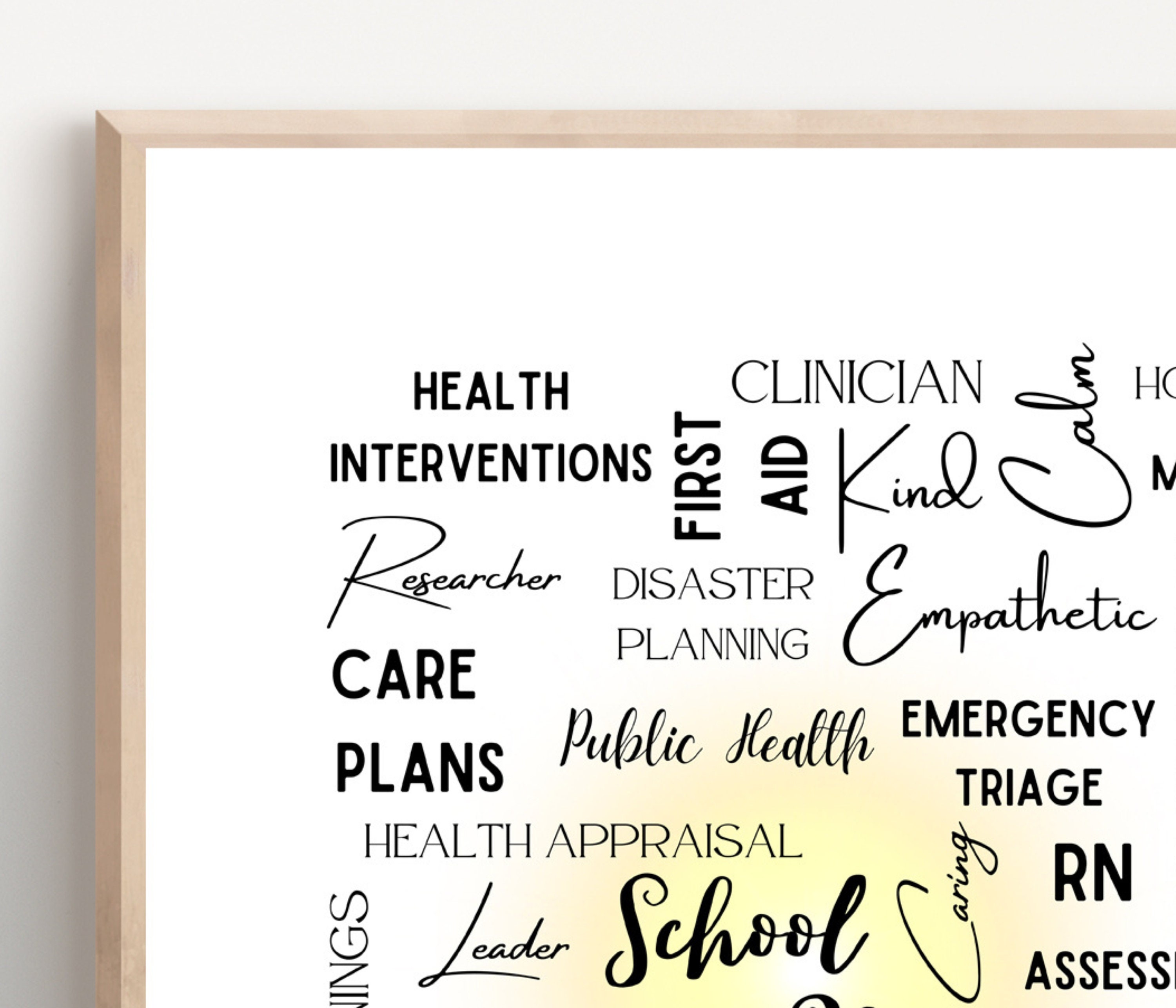 School Nurse Poster, Inspirational Wall Decor, Health Office Decoration ...