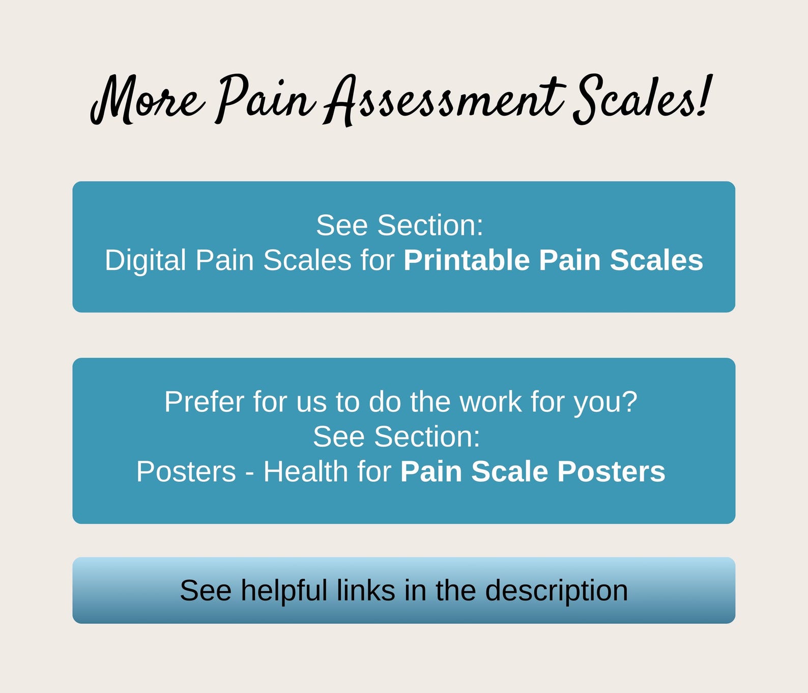 Colorful Pain Scale Poster: Health Office Decor, Pain Assessment Chart ...