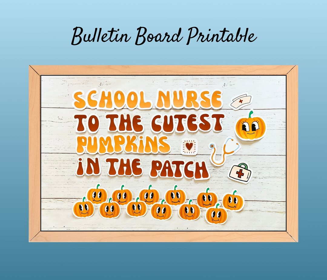 Fall Bulletin Board Kit School Nurse, Halloween Bulletin Board Set ...
