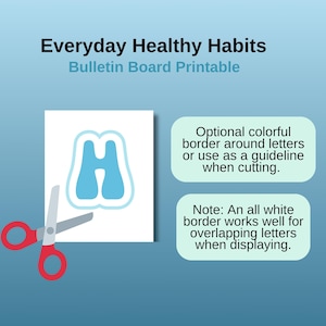 Healthy Habits Bulletin Board Kit: School Nurse Classroom Decor (PDF ...