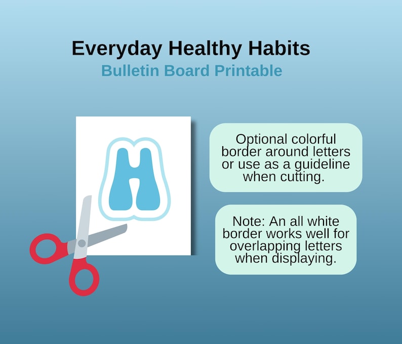 Healthy Habits Bulletin Board Kit: School Nurse Classroom Decor (PDF ...