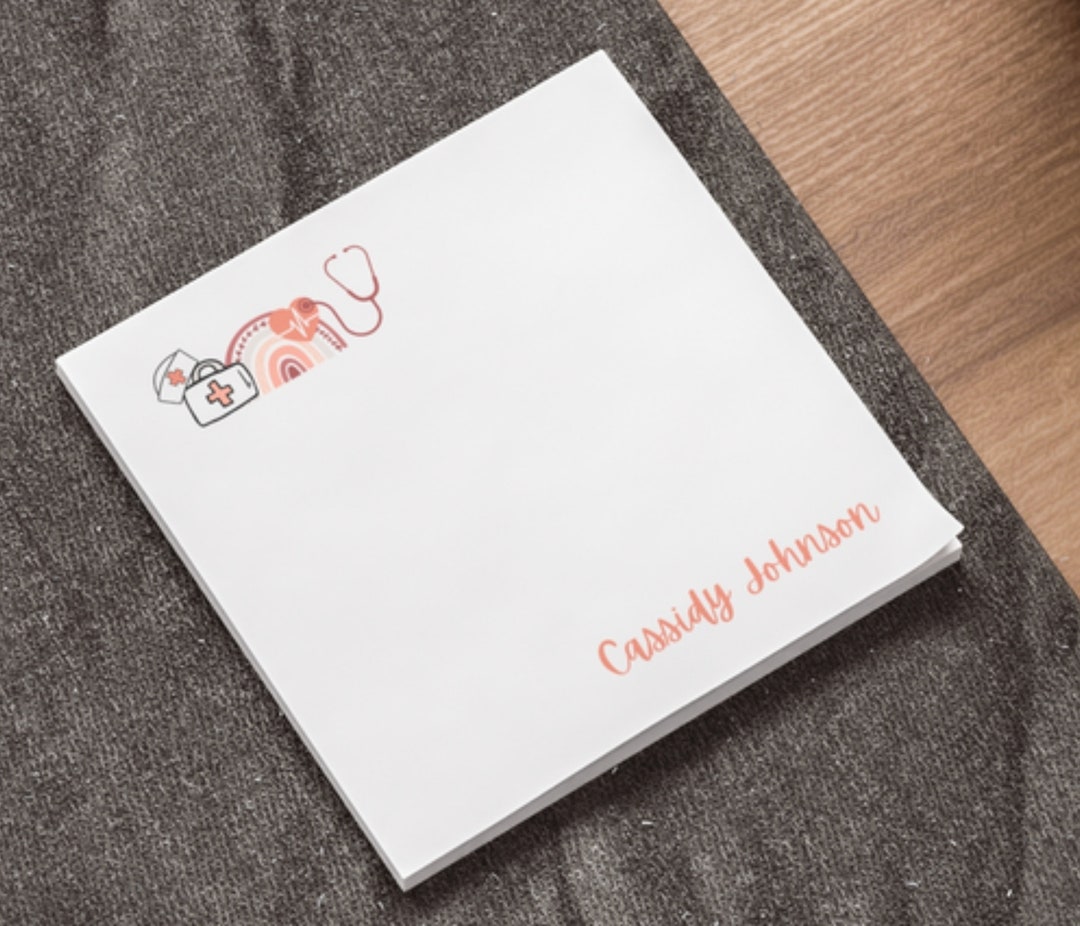 Personalized School Nurse Sticky Notes: Custom Office Note Pad - Etsy