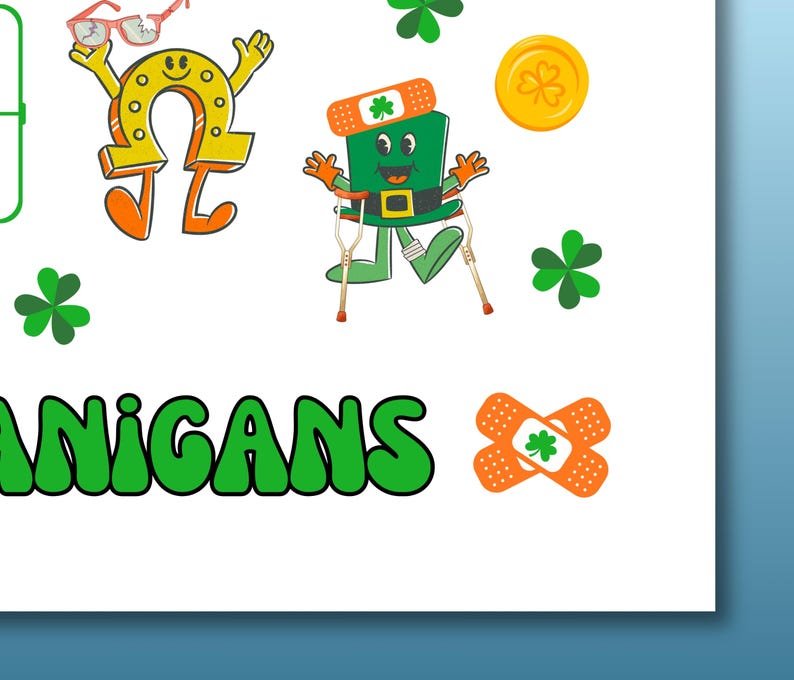 School Nurse St Patrick's Day Poster: Zero Days From Last Shenanigans ...