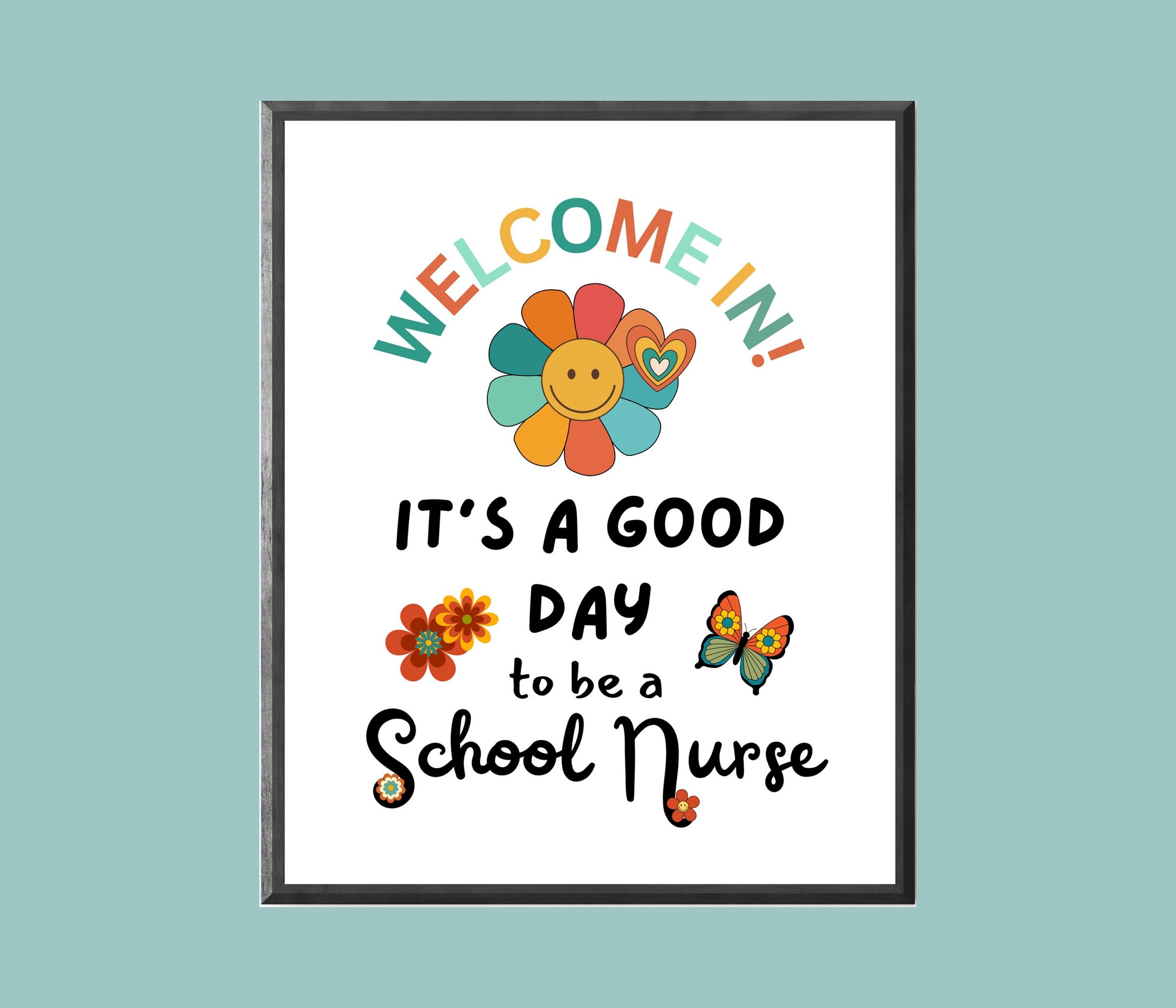 School Nurse Welcome Poster, Health Office Door Sign, Back to School ...