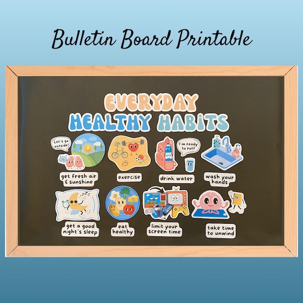 Wellness Bulletin Board Ideas - Etsy