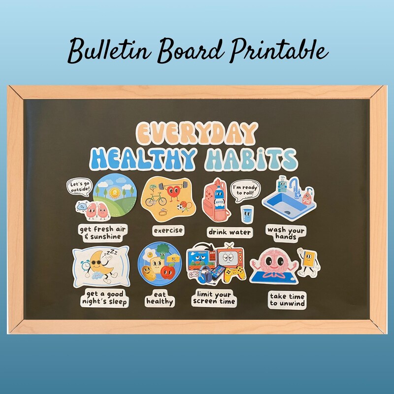 Wellness Bulletin Board Ideas - Etsy