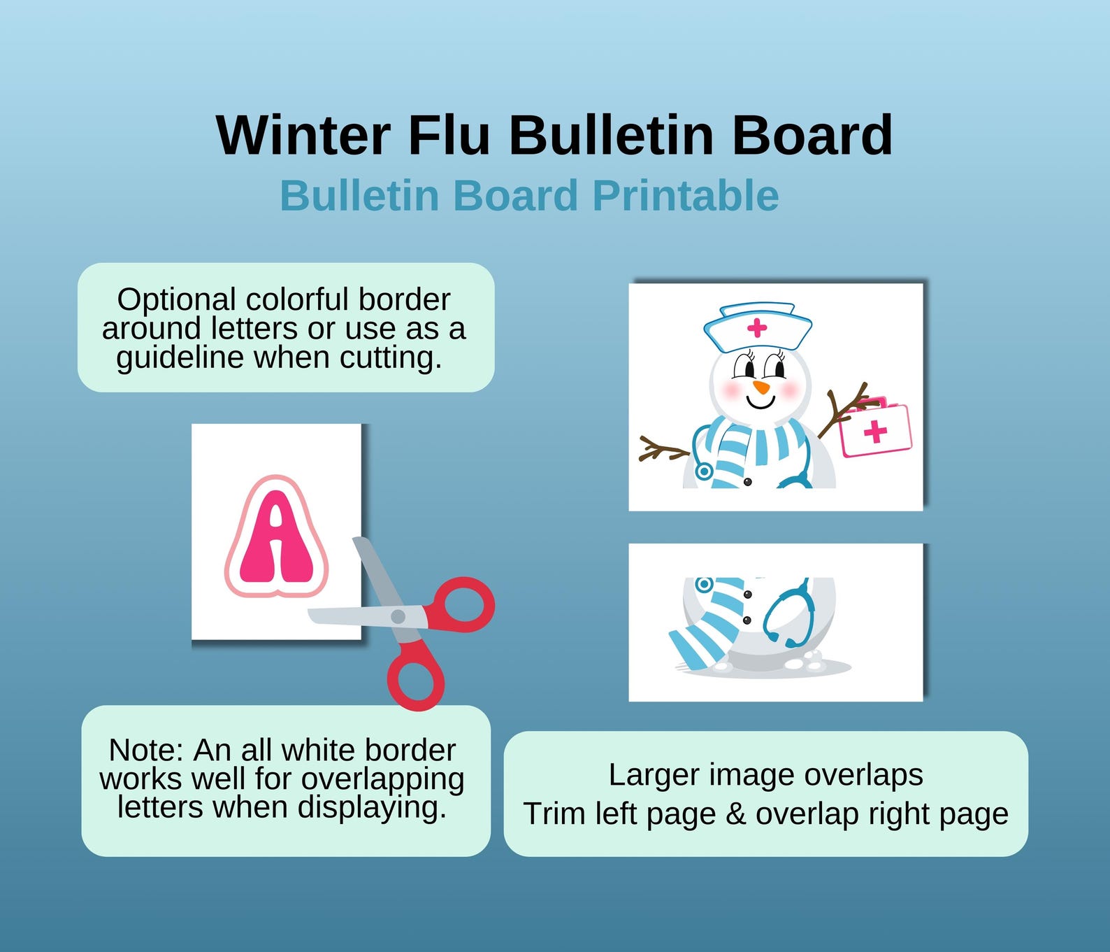 Winter School Nurse Bulletin Board Kit: Snow Many Reasons (PDF ...