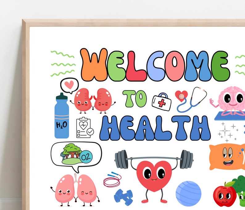 Welcome to Health Printable Poster, Health Office Welcome Sign, School ...