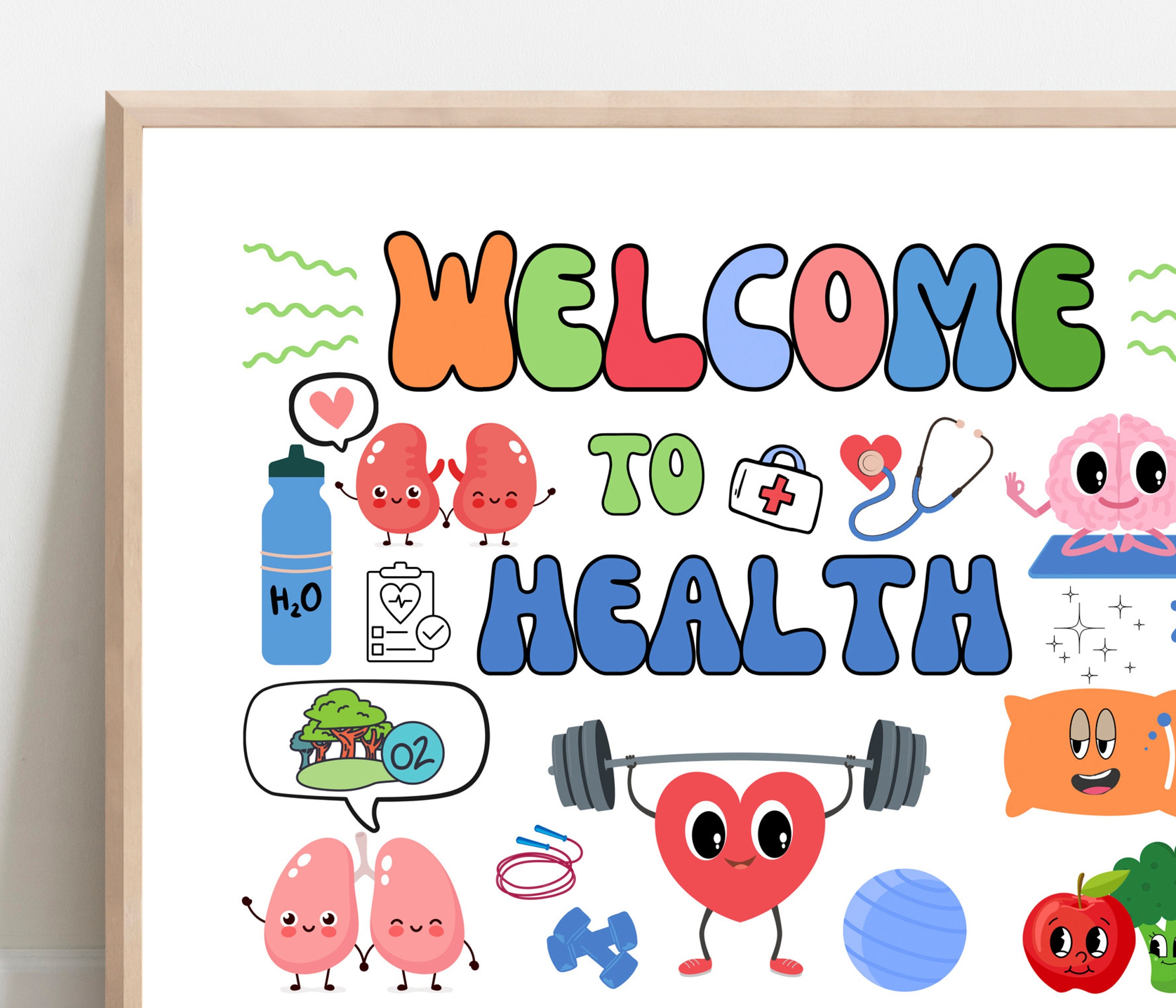Welcome to Health Printable Poster, Health Office Welcome Sign, School ...