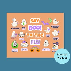 Halloween Flu Poster, School Nurse Decor, Fall Health Office Decor ...