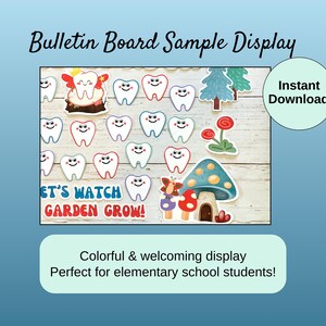 Lost Tooth Club Bulletin Board Kit: Fairy Garden Decor (PDF Printable ...