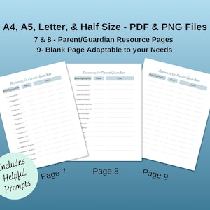 School Nurse Printable Organizer Bundle, School Nurse Password Keeper ...